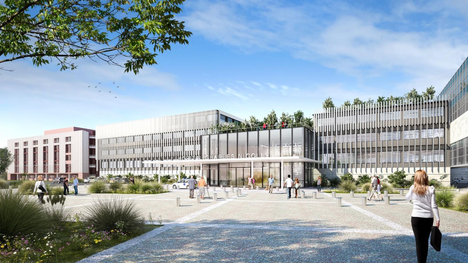 Michel Beauvais Associés - MBA - Rouen, CHU de Rouen, hôpital Charles ...